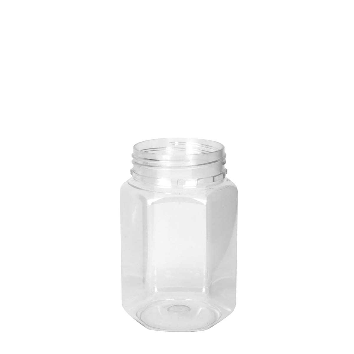 Hexagonal Pet Jar 400ml/500gm * | Comag